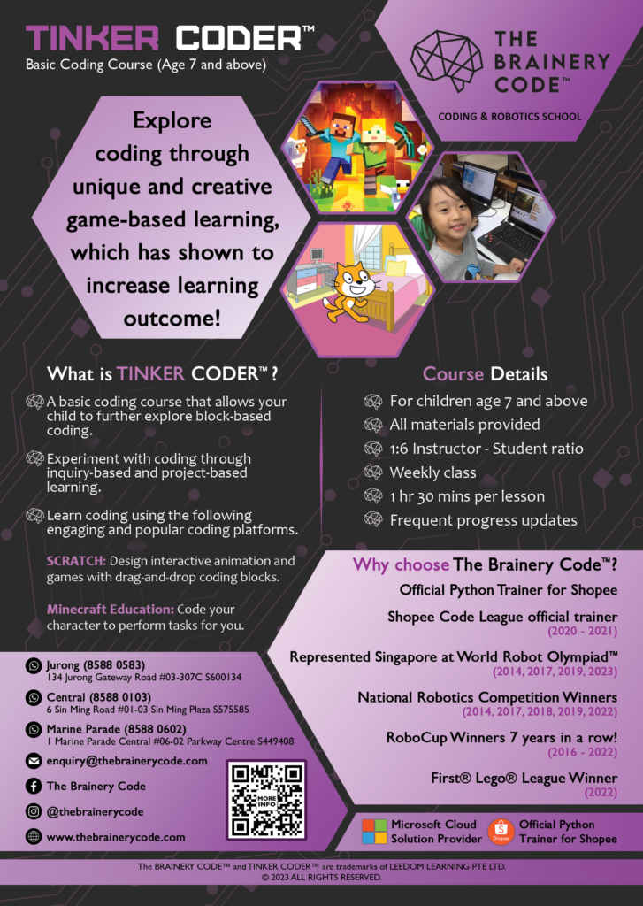 Tinker Coder Gamified Coding Course The Brainery Code